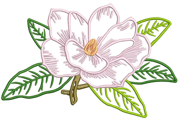 Southern Magnolia for Embroidery – Shuler Studio