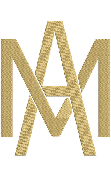 Monogram Block AM for Embroidery – Shuler Studio