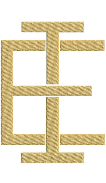 Monogram Block EI for Embroidery – Shuler Studio