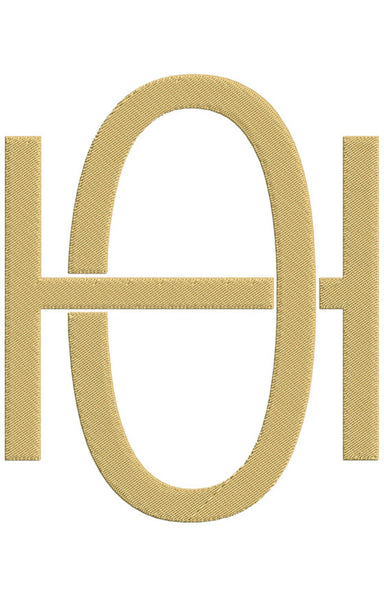Monogram Block HO for Embroidery – Shuler Studio