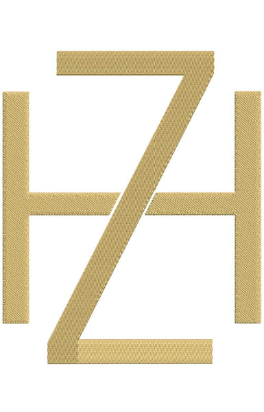 Monogram Block HZ for Embroidery – Shuler Studio