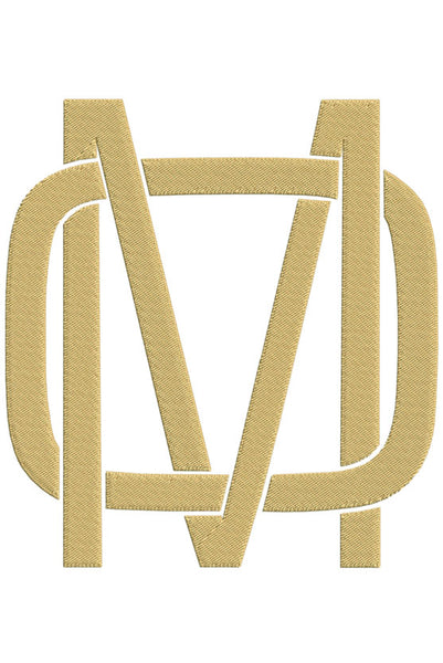 Monogram Block MO for Embroidery – Shuler Studio