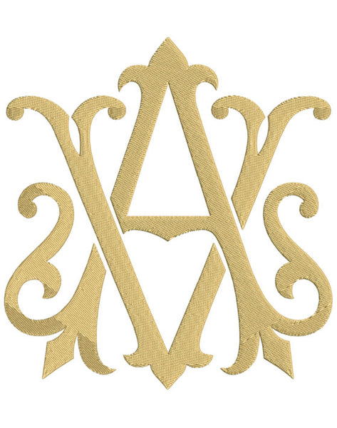 Monogram Chic AV for Embroidery – Shuler Studio