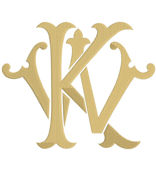 Monogram Chic KW for Embroidery – Shuler Studio