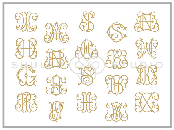 Monogram Couture SVG Files – Shuler Studio