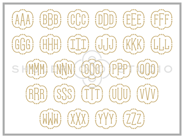 Monogram Court Font for Print – Shuler Studio