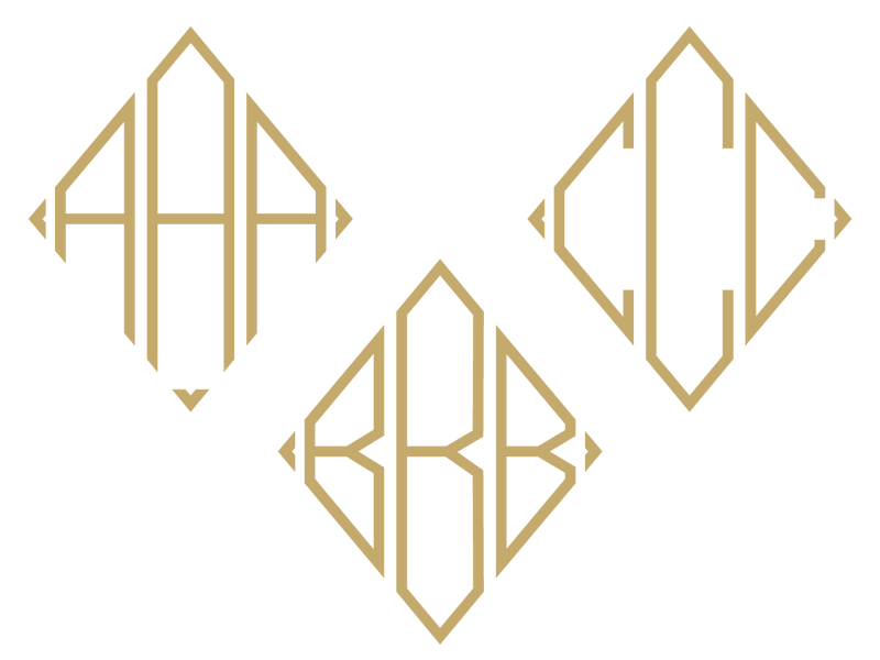 Diamond Monogram Fonts