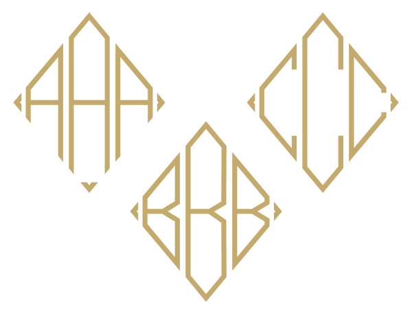 Monogram Diamond Font for Print – Shuler Studio
