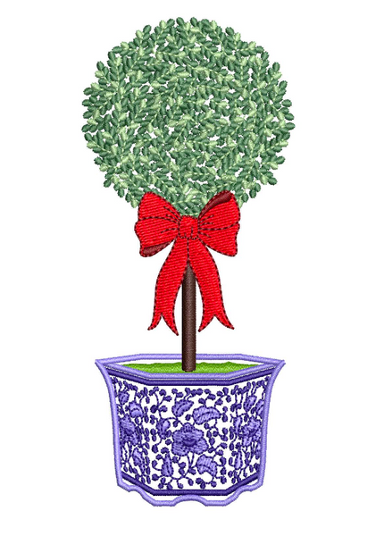 Anniston Topiary for Embroidery – Shuler Studio