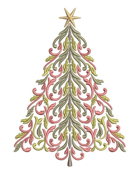 Good Tidings Tree for Embroidery – Shuler Studio