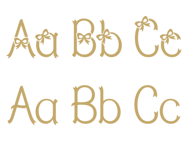 Single Ribbon Font Set for Embroidery – Shuler Studio