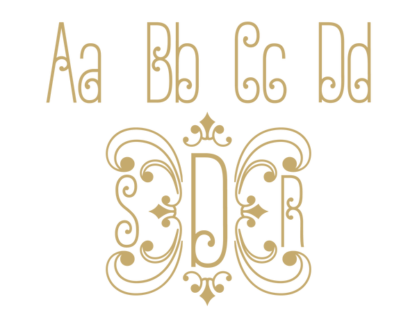 Single Swirl Font for Embroidery – Shuler Studio