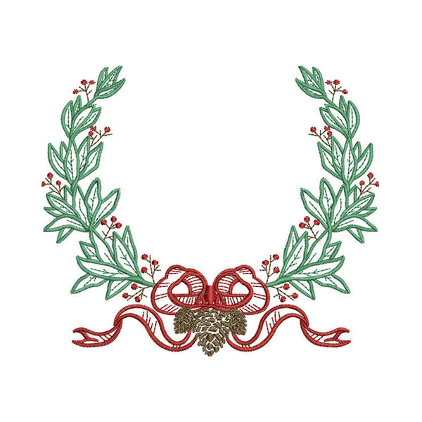 Holiday Wreath for Embroidery – Shuler Studio