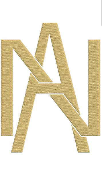 Monogram Block AN for Embroidery – Shuler Studio