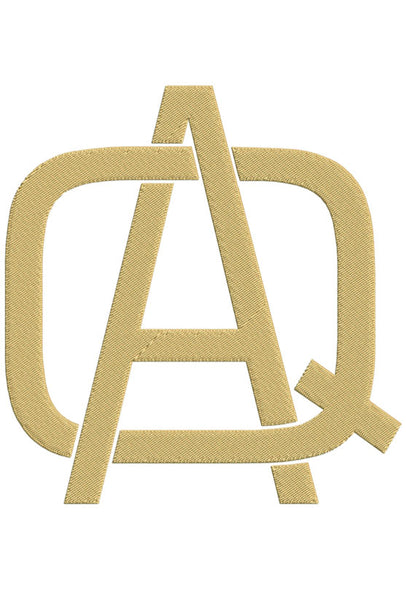 Monogram Block AQ for Embroidery – Shuler Studio