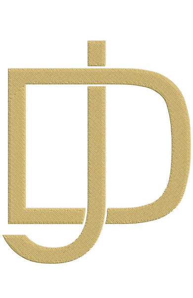Monogram Block DJ for Embroidery – Shuler Studio
