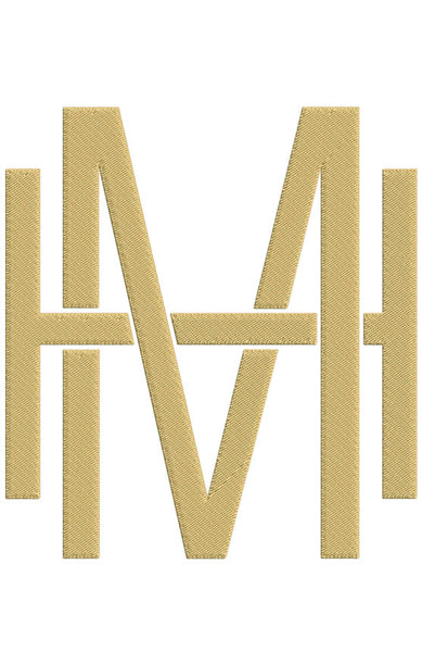 Monogram Block HM for Embroidery – Shuler Studio
