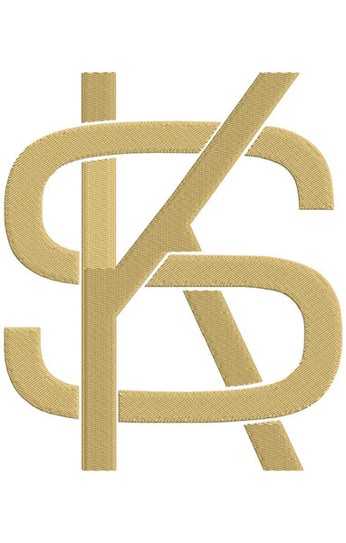 Monogram Block KS for Embroidery – Shuler Studio