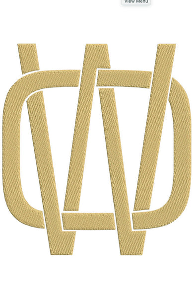 Monogram Block OW for Embroidery – Shuler Studio