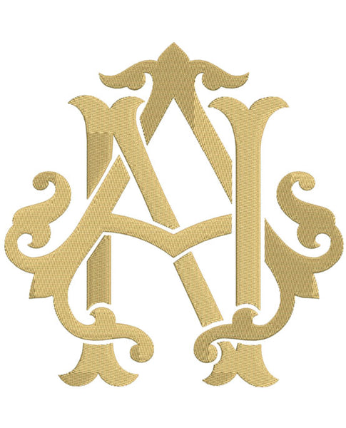 Monogram Chic AN for Embroidery – Shuler Studio
