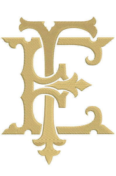 Monogram Chic EF for Embroidery – Shuler Studio