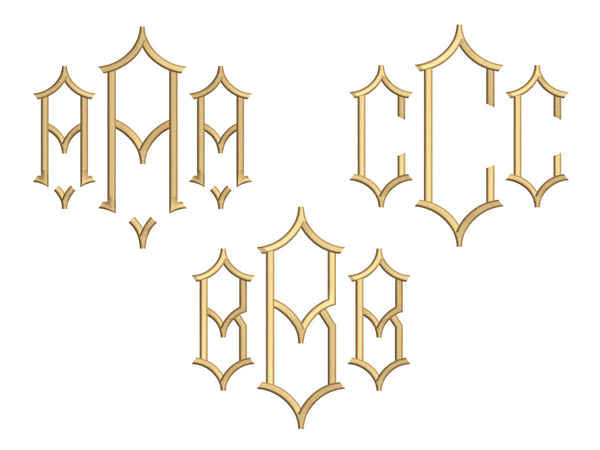 Monogram Chinoiserie Font for Embroidery – Shuler Studio