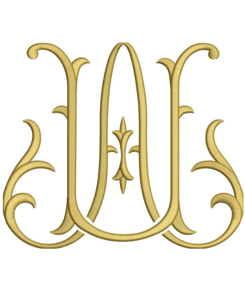 Monogram Couture AU for Embroidery – Shuler Studio
