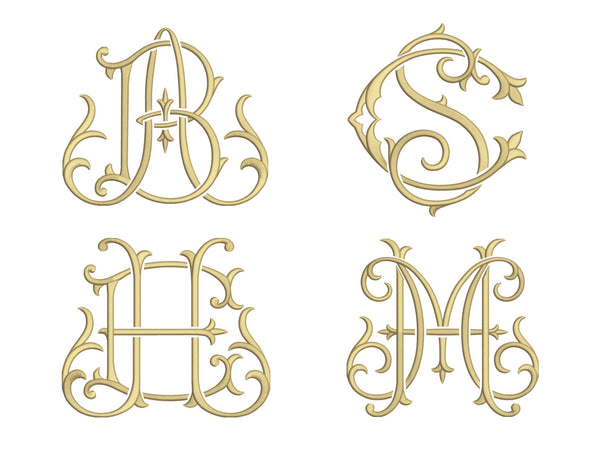 Monogram Couture Font for Embroidery – Shuler Studio