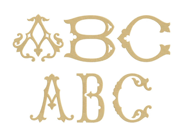 Single Antique Chic Font for Embroidery – Shuler Studio