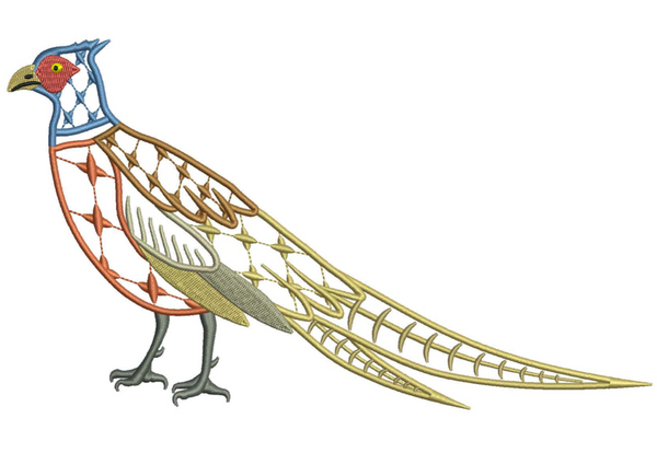 Chic Pheasant for Embroidery – Shuler Studio