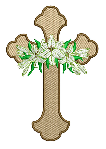 Lily Cross for Embroidery – Shuler Studio