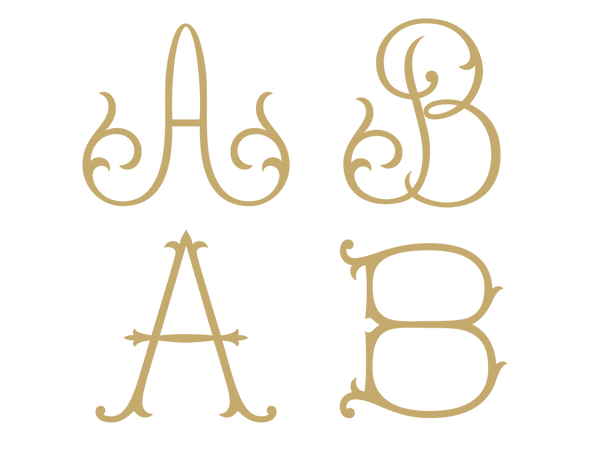 Single Monogram Couture Font – Shuler Studio