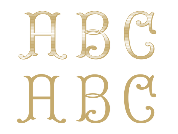 Single Romanesque Font – Shuler Studio
