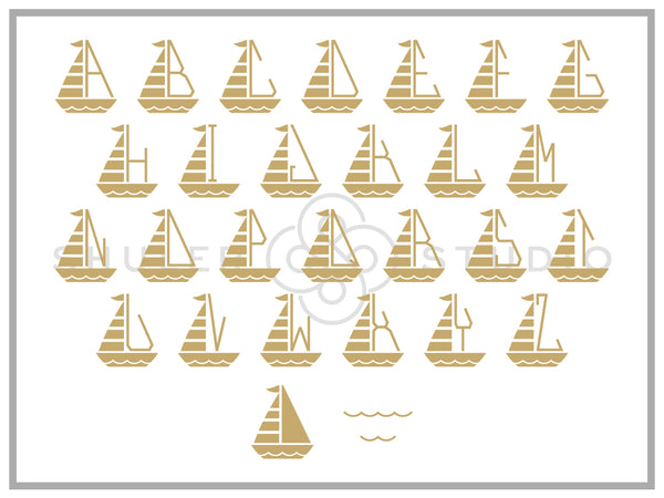 Single Sail Font for Print – Shuler Studio