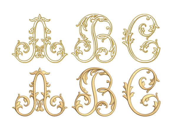 Single Vine Font for Embroidery – Shuler Studio