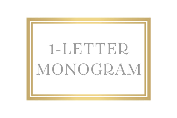 1-Letter Monogram – Shuler Studio