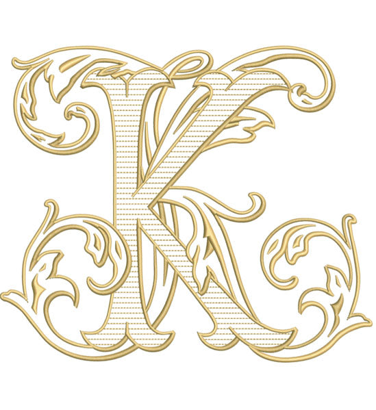 Vintage Vine K for Embroidery – Shuler Studio
